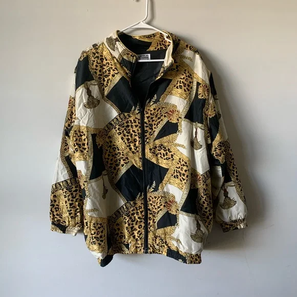 Avon | Tops | Vintage Avon Silk Chain Zip Up Jacket | Poshmark